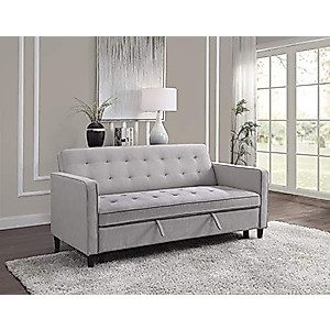 Lexicon Knoxville Convertible Studio Sofa Bed, Dove