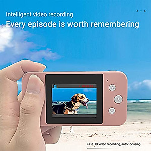 1080P FHD Digital Camera for Kids Front 20MP Children's Camera with 2.4in Screen Eye Protection for Boys & Girls Rechargeable Electronic Camera with Easy Game High-Capacity 500mAh