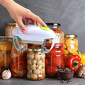 Electric Jar Opener for Weak Hands, one touch automatic deluxe jar opener for seniors with arthritis, chef, Hand Injury and children, for all kinds of Jars