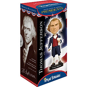 Royal Bobbles Thomas Jefferson 3rd President of The United States Collectible Bobblehead Statue
