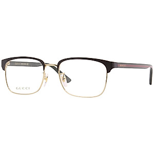 Gucci GG 0934OA 001 Green Metal Rectangle Eyeglasses 54mm