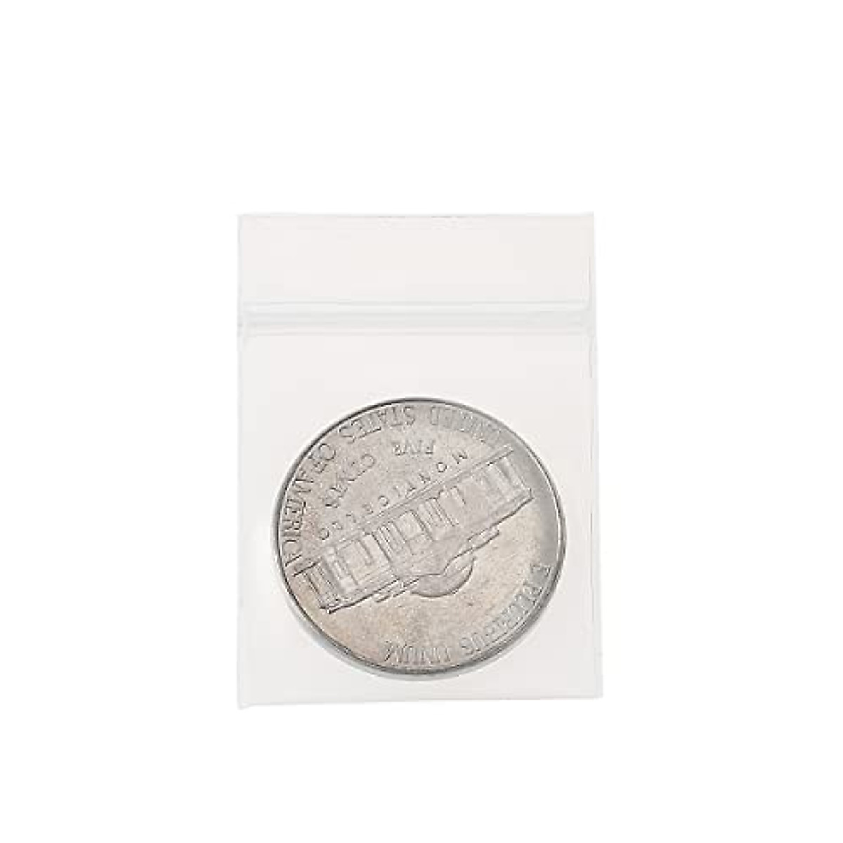 Foopama 200PCS 1" x 1" 4Mil Small Clear Zip Bags, Reclosable Mini Zip Plastic Baggies Heavy Duty Lock Poly Bag For Jewelry Pill Beads Coin Thick Zipper