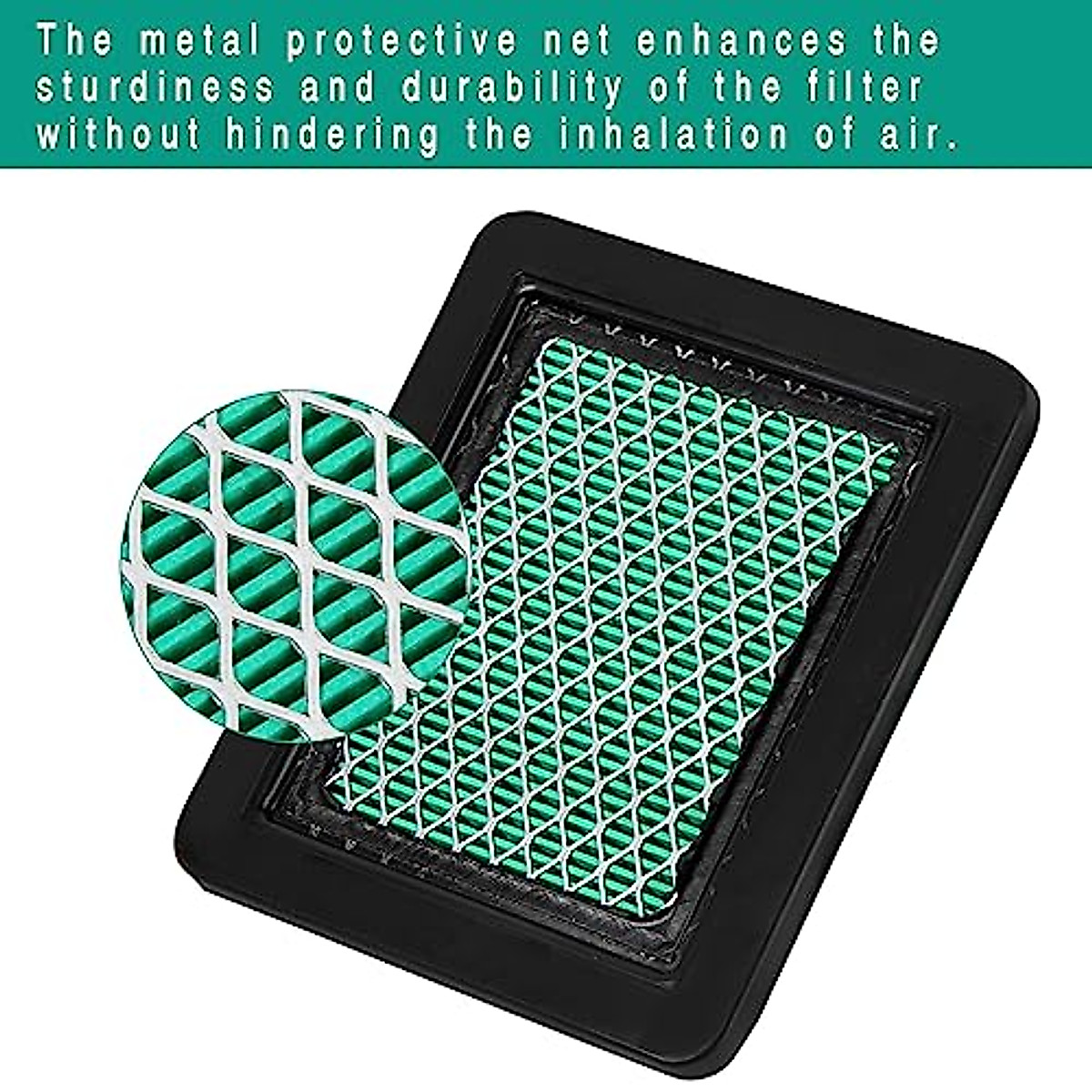 DemJamr 6 Pack 17211-zl8-023 Air Filter Compatible with Honda GCV160 GCV190 GC190 GCV135 GC135 GX100 Engine HRB216 HRC216 HRR216 HRX217 HRT217 HRB217 Lawn Mower