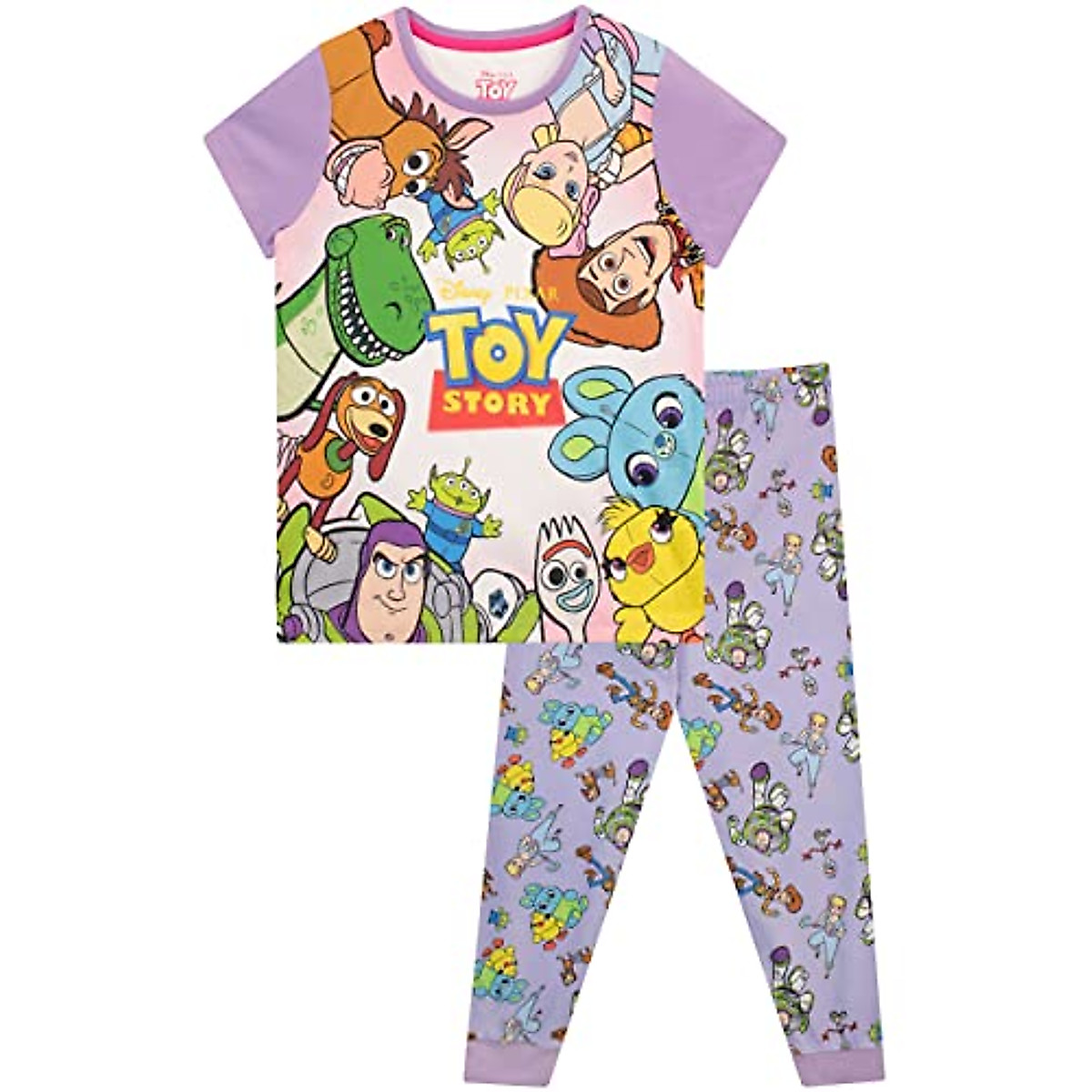 Disney Girls' Toy Story Pajamas Size 2T Multicolored