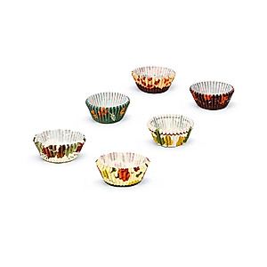 qiqee Thanksgiving Day Standard Cupcake Liners Cupcake Cups 300-Count Food Grade Gradient Design Cupcake Papers Baking Cups Cupcake Wrappers for Thanksgiving Day(Standard Size)