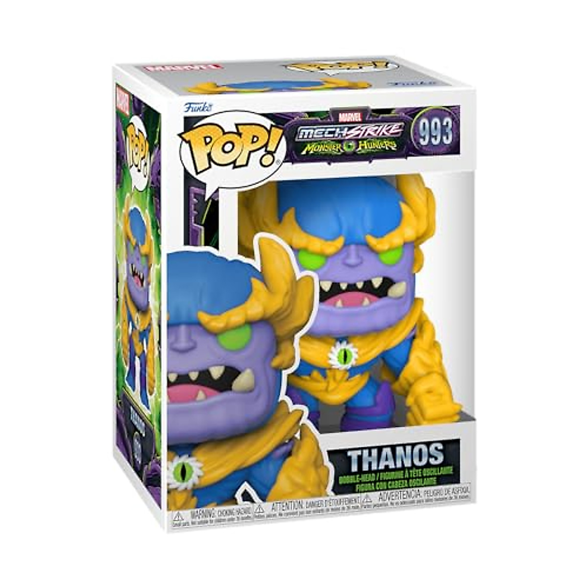 POP Marvel: Monster Hunters - Thanos Funko Vinyl Figure (Bundled with Compatible Box Protector Case), Multicolored, 3.75 inches