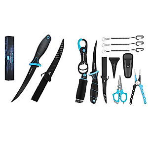 FLISSA 7" Fillet Knife, 4PC Fishing Tool Kit