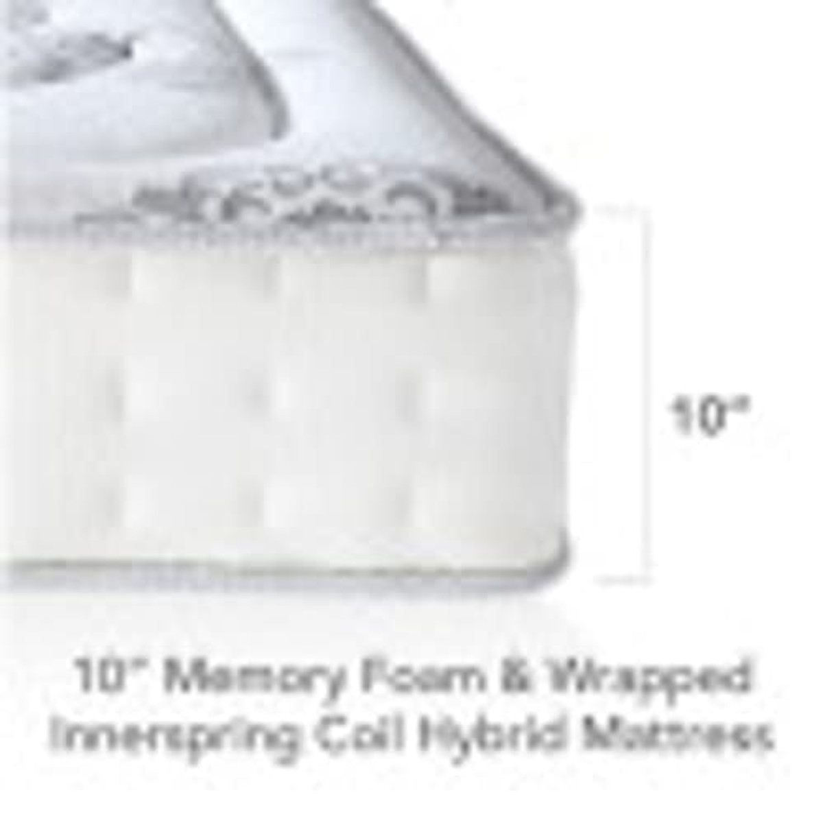 Classic Brands Decker Memory Foam and Innerspring Hybrid 10-Inch Mattress, Mattress in a Box, Full