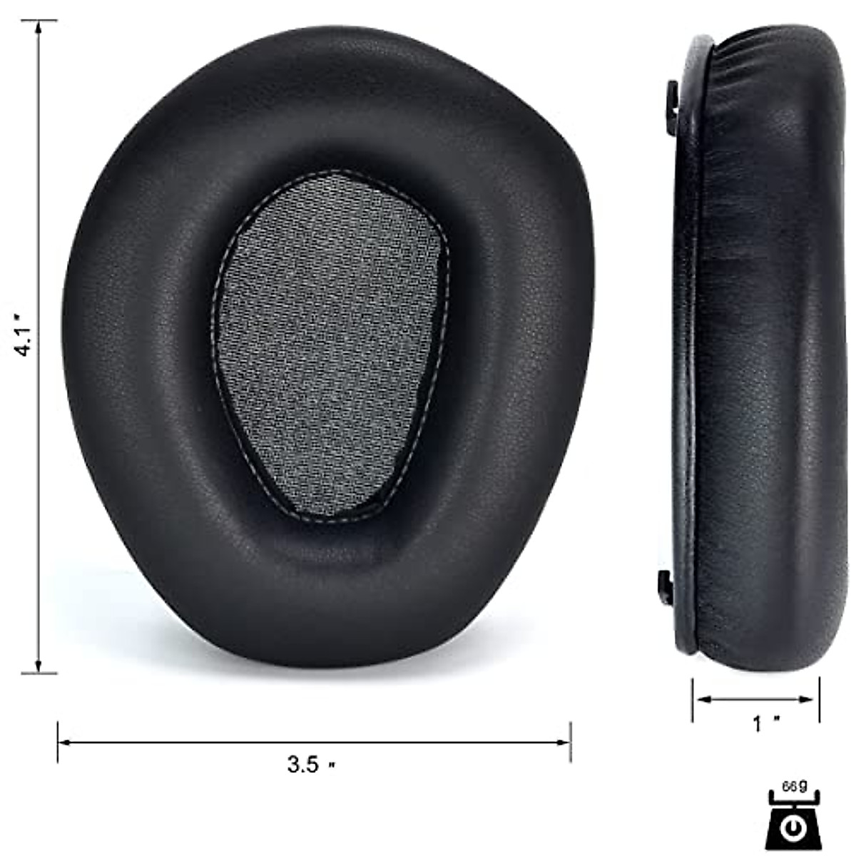 defean RS165 175 185 195 Upgrade Quality Ear Pads Replacement Ear Cushion Foam Compatible with Sennheiser HDR RS165,RS175, RS185,RS195 RF Wireless Headphone,Added Thicknes(Protein Leather)