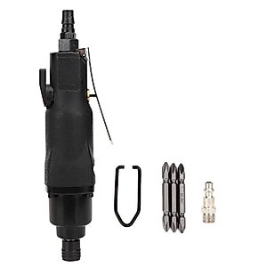 Thincol Air Screw Driver, Straight Reversible Pneumatic Screwdriver with 1/4-Inch Inlet & Cross Screw Bits, High Torque 75N.M Industrial Screw Gun, Adjustable 8000 RPM(US Type)