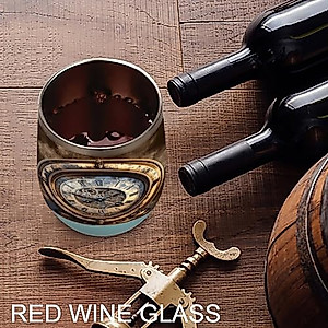 WYUSPGK 304 Stainless Steel Insulated Cup, Steampunk Clock Print Smooth Rim, Durable & Reusable - Perfect for Office, Home, And Travel