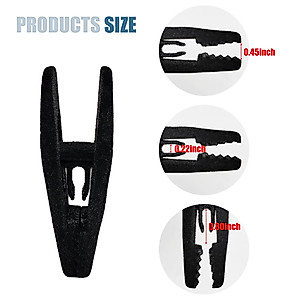 Generic WANGSHIQI Velvet Hangers Clips,10 Pack Black Pants Velvet Clips, Strong Finger Clips Perfect for Slim-line Clothes Velvet Hangers (10, Black), ZRYJ-01