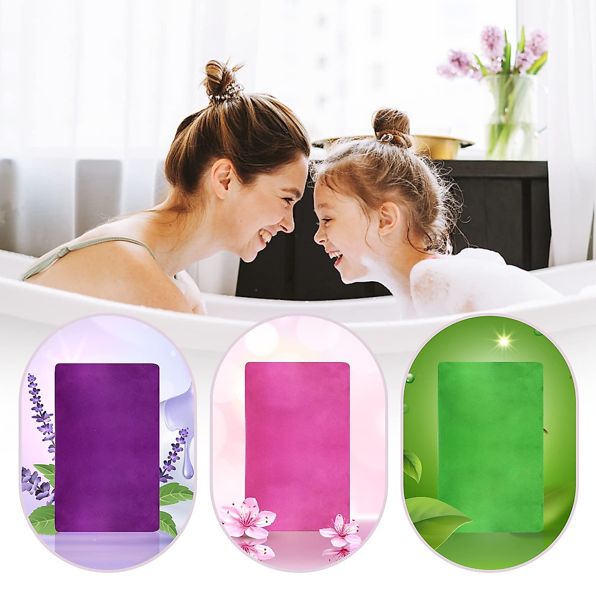 La chat Silicone Soap Molds, DIY Handmade Craft Soap bar Molds for Soaps Making, Cake Baking Mold, Biscuit Chocolate Mold, Ice Cube Tray 3 Packs