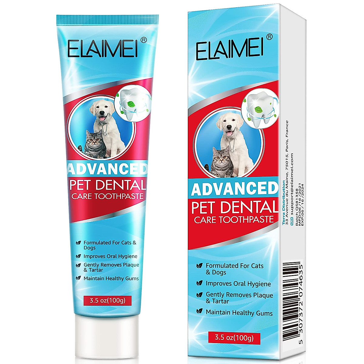 Dog Toothpaste Mint for Dogs and Puppies, Fresh Breath Dental Kit for Pets Dog Toothpaste Mint Teeth Cleaning for Dogs and Puppy Dog Teeth Cleaning Kit (Dog Toothpaste Mint)