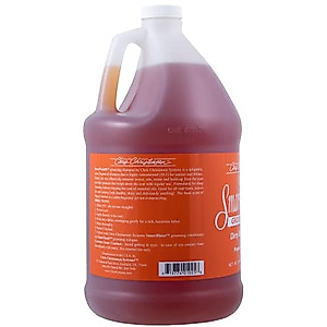 Chris Christensen SmartWash50 Papaya Starfruit Ultra Concentrated Dog Shampoo, Makes up to 50 Bottles, Groom Like a Professional, Delightfully Fragranced and Concentrated, Suitable For All Coats, Made in the USA, 1gal