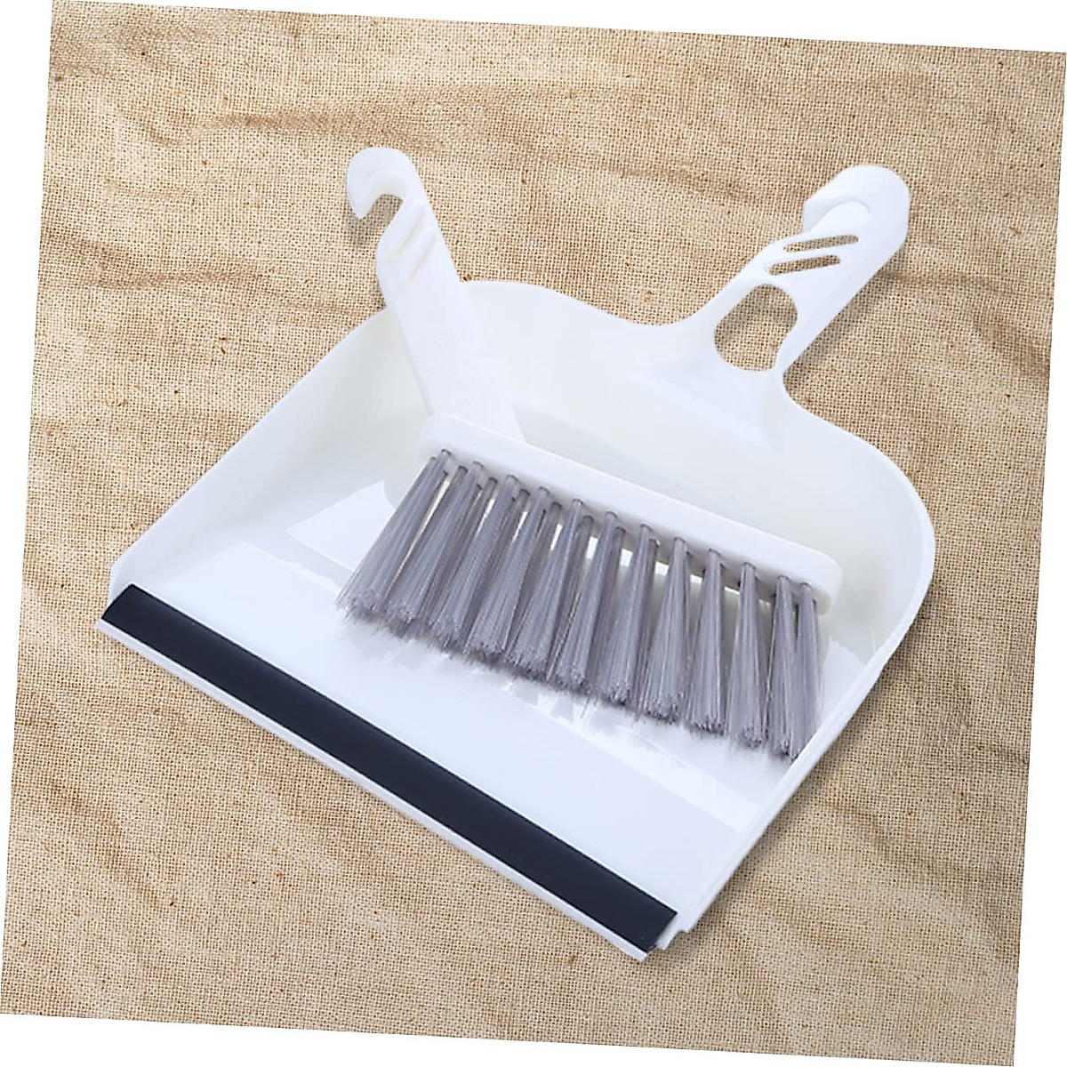 2 Sets Cleaning Brush Pans with Brush Small Sweeping Broom Tabletop Fireplace Straw Soft Broom Mini Pan Living Room Mini Brush Cleaning Broom Shovel Brush Combination Plastic White Outanaya