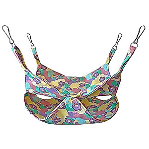 Ymid Select Multi-Purpose Small Pet Cage Hammock, Sugar Glider Bed Hammock Set Rat Bed Guinea Pig Cage Accessories Bedding Cozy Ferret Tunnel Cave Small Animals Bed for Chinchilla Parrot Hamster