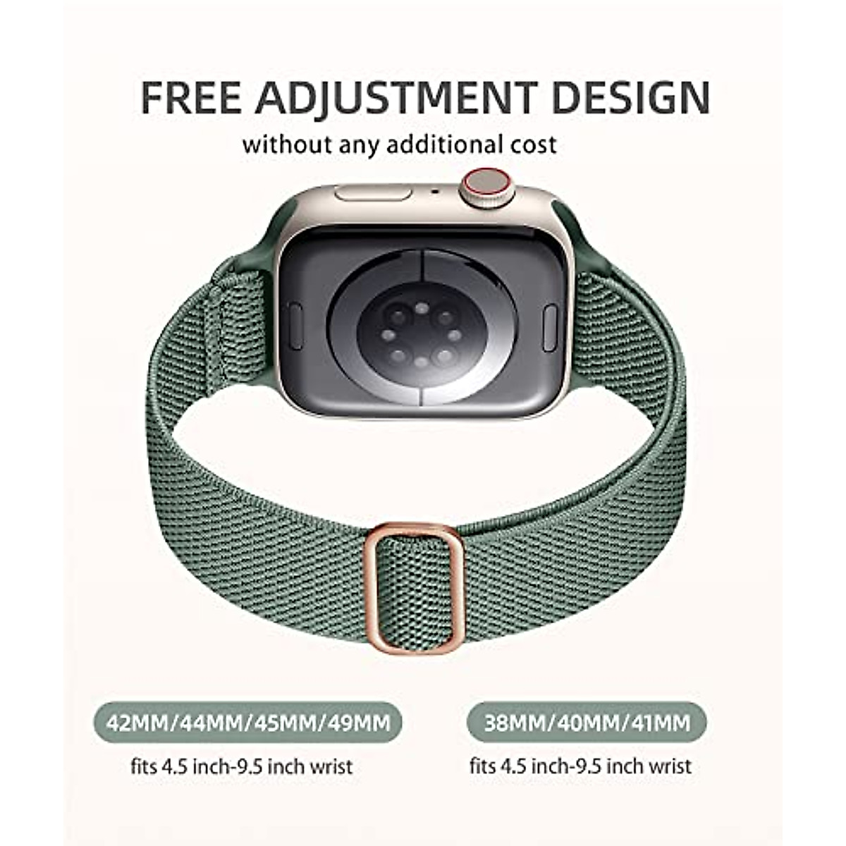 Charlam Compatible with Apple Watch Band 40mm 41mm 38mm for Women Girls, Cute Braided Stretchy Strap Comfortable Thin Elastic Nylon Wristbands for iWatch SE Series 8 7 6 5 4 3 2 1, 38 40 41 mm, B