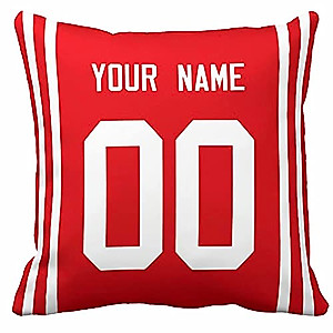ANTKING Throw Pillow 2 Packs Custom Any Name and Number for Men Youth Boy Gift