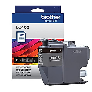Brother Genuine LC402BK Standard Yield Black Ink Cartridge