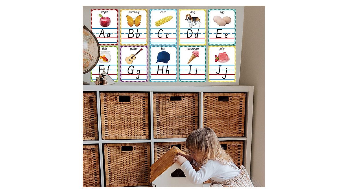 Alphabet and Number Bulletin Board Set for Early Learning Activities