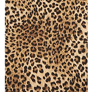 Ambesonne Leopard Print Duvet Cover Set, Skin Pattern of a Wild Savannah Animal Powerful Panther Big Cat, Decorative 3 Piece Bedding Set with 2 Pillow Shams, Queen Size, Brown Beige