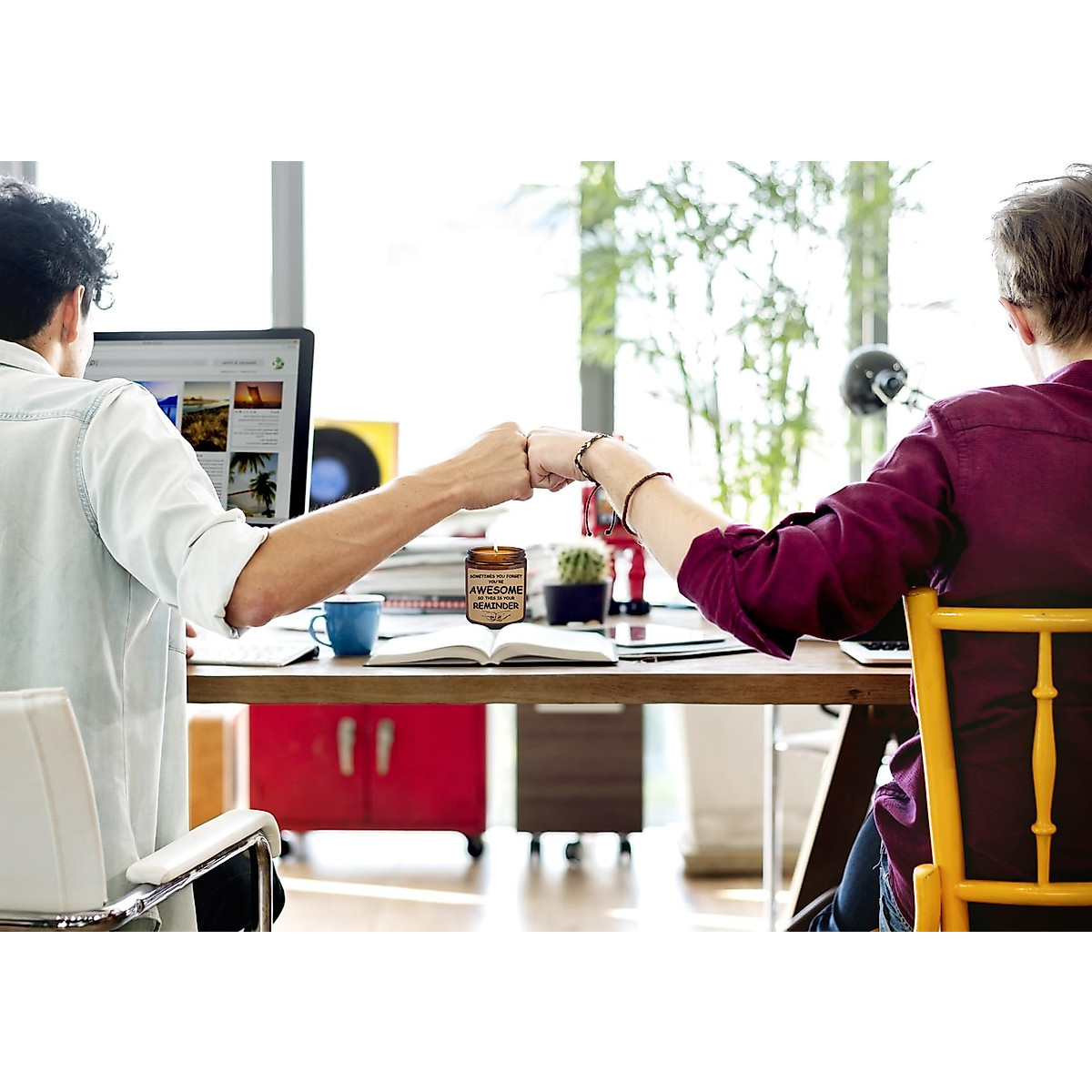 BrightinWint Vanilla Scented Candles, Candle Gifts for Women Men, You are Awesome Candle Unique Candles for Home Scented, Encouragement Gifts for Women, Men, Family, Best Friend, Coworker