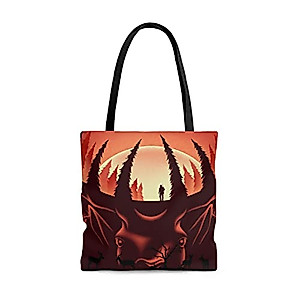 Hunting Aesthetic Deer Tote Bag for Women and Men Beach Bag Shopping Bags School Shoulder Bag Reusable Grocery Bags