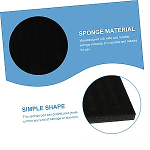 Holibanna 5pcs Box Black Ring Earring Insert Display Pad Ring Display Tray Black Drawers Necklace Holder Stand Trash Can Foam Insert Foam Ring Holder Pedestal Travel Sponge Jewelry