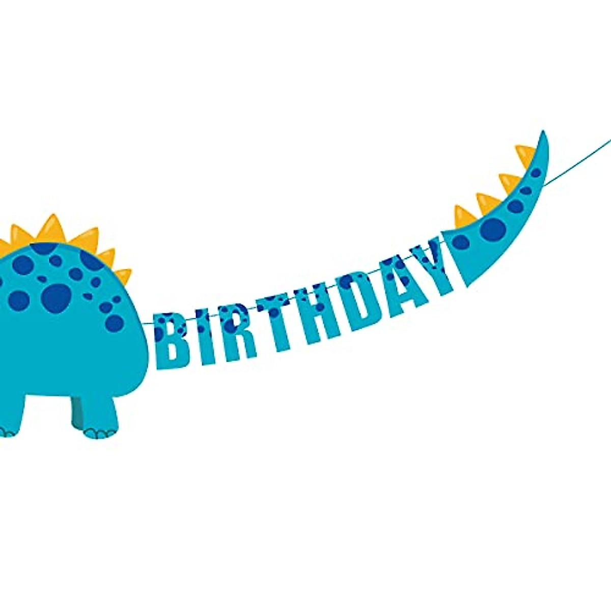 Dinosaur Happy Birthday Banner Cute Pre-Assembled Party Supplies Decorations