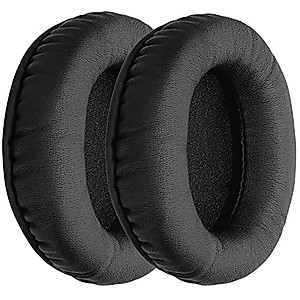JULONGCR Cloud 2 Earpads Replacement Pad Cloud ii Ear Pads Cups Cushions Leather Muffs Covers Parts Compatible with HyperX Cloud II Gaming Headset. (Black)