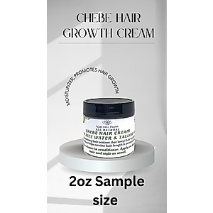 Chebe Hair Growth Cream|Leave in Conditioner|With Fermented Rice Water & Tallow|Chebe|Aloe Vera|Sea Moss (Unscented, 2 oz)