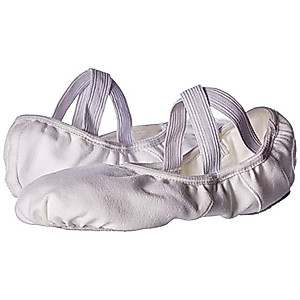 Capezio Women's Ballet Flat, White, 6.5 UK