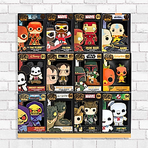 Wall Display Case for 12 Boxed Funko Pop, or Pins. Bordeless, Shelfless, No Assembly Required, just Hang on