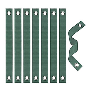 Tree Straps for Staking, 8 PCS Tree Support Straps for Newly Planted Saplings and Hurricane Protection, Tree Straightening Ties Green