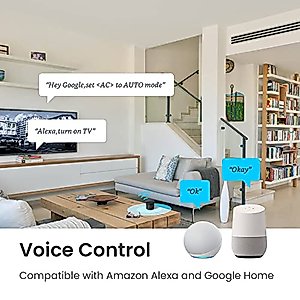 Broadlink RM4 Mini Smart Infrared Universal Remote Control by Smartphone from Anywhere Works with Google Assistant and Alexa