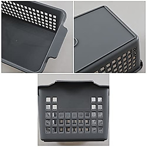 Ortodayes 6 Packs Small Storage Baskets Bins, Plastic Organizer Baskets for Kitchen Bathroom Office