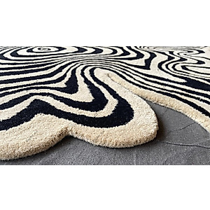 RugTex Arts Area Rug - 8' x 8' Irregular, Multi Traditional Irregular Design,Unique Carpet,Handmade Wool, for The Living Room, Bedroom, Dining Room & Home Décor