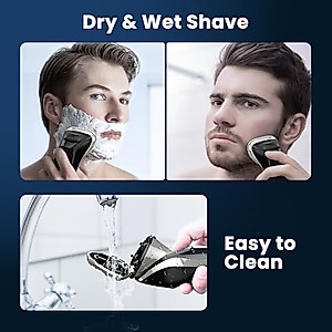 Phisco 203D-6A Replacement Shaver Heads (3-Pack) - ValueDuo Upgrade for RMS8112 Series | Waterproof Universal Fit Electric Razor Heads | Enhance Your Grooming Routine