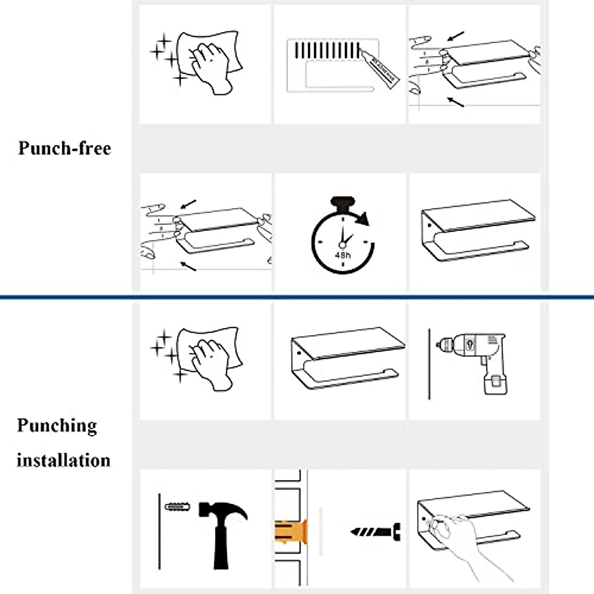 KLEVERISE Clothes Drying Rack, Laundry Drying Rack, Wall Mounted Clothes Rack, Folding Laundry Rack, Retractable Clothes Hanging Rack Space Saver Clothes Rack for Balcony, Laundry, Bathroom