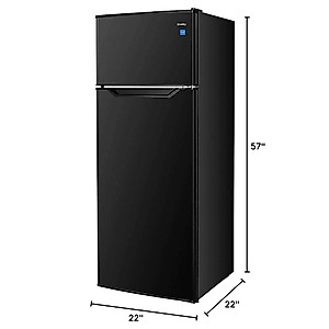 Danby DPF074B2BDB-6 7.4 cu ft. Apartment Size Fridge Top Mount in Black