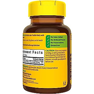 Nature Made Potassium Gluconate 550mg, 100 tablets