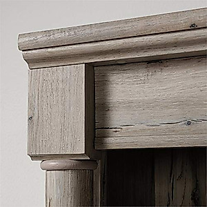 Sauder Palladia Engineered Wood and Metal 3-Shelf Bookcase in Split Oak