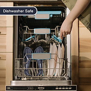 KQRIV Ceramic Spoon Rest for Stove Top - Extra Large Navy Porcelain Spoon Rest for Kitchen Counter, 8.6 Inch Heat Resistant Cooking Utensil Rest - Dishwasher Safe