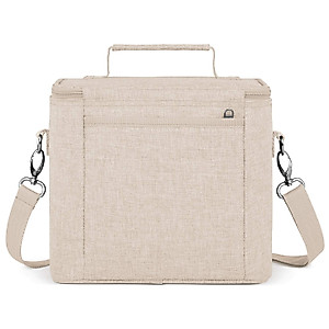 Simple Modern Lunch Box for Women & Men | Large Reusable Insulated Lunch Cooler Tote Bag | Spacious Container for Adult, Work, Travel, and School | Blakely Collection | 4 Liter | Tan