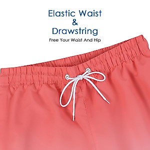 CASELAND Mens Swim Trunks Quick Dry Swim Shorts with Mesh Lining Beach Shorts with Pockets Funny Swimwear Bathing Suits