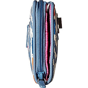 Vera Bradley Women's Rfid Turnlock Wallet Painted Medallions Wallets, One Size