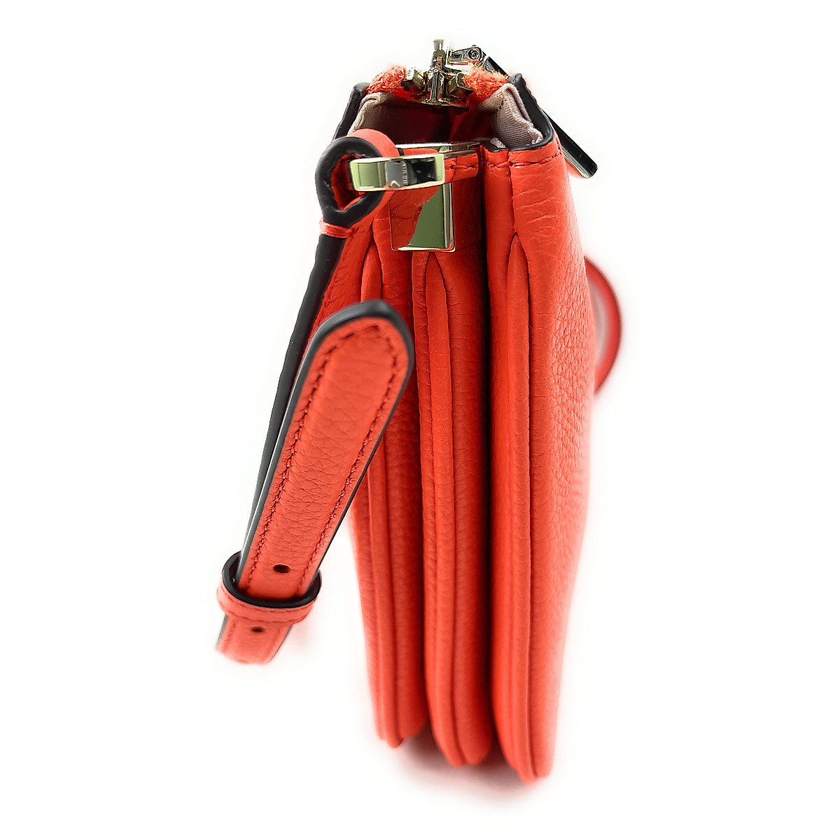 Kate Spade New York Leila Triple Gusset Crossbody (Coral Buds)