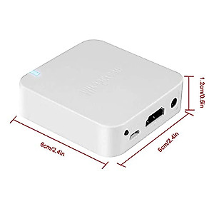 Car WiFi Display Box, Wireless Mini Car WiFi Screen Device Box Wireless Screen Mirroring from Smart Phones to Car Screen Wirelessly, Support CVBS/HDMI A/V Output