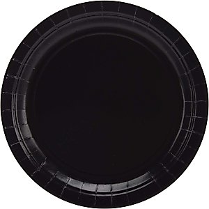 Creative Converting Touch of Color Dinner Plate, 9", Black Velvet